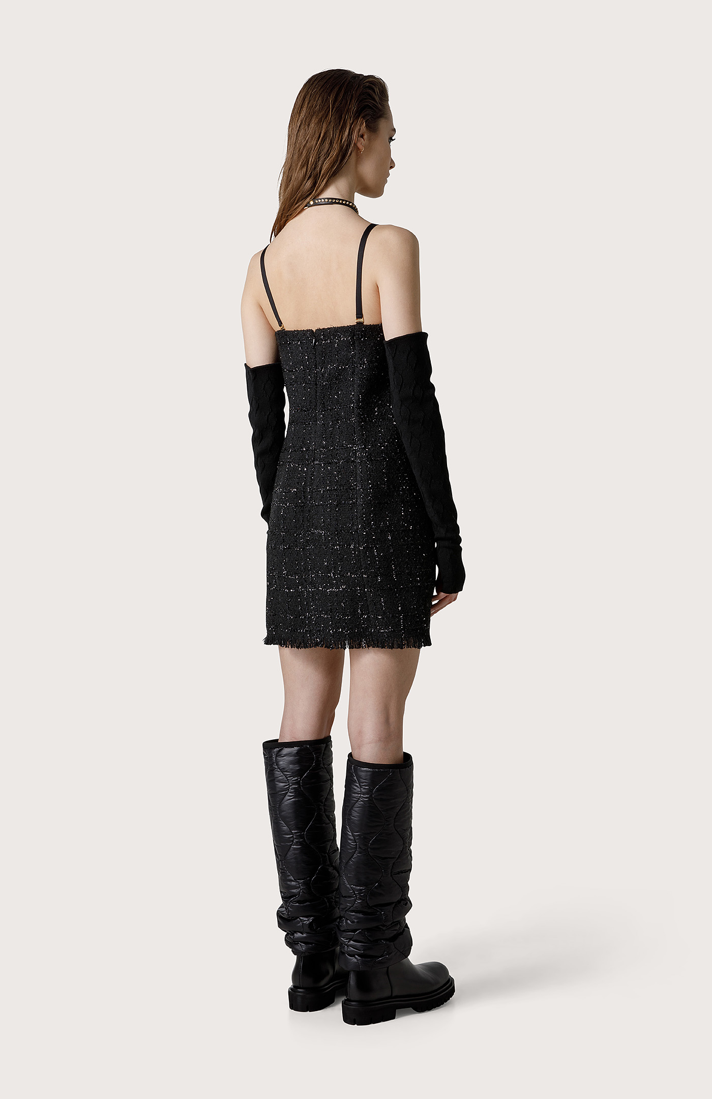 Low Cut Mini Dress Col Black Seventy®